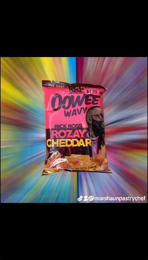 Rap Snacks Oowee Wavy Rick Cheddar Flavored Potato Chips R Snacks