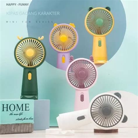 Jual Kipas Angin Mini In Portable Tangan Stand Meja Kipas Angin Karakter Shopee Indonesia
