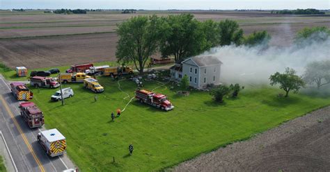 Photos Firefighters Battle House Fire Near Tonica Shaw Local