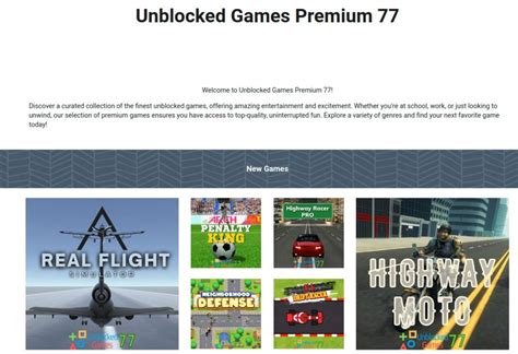 Unblocked Games 77 Unblocked Games Premium