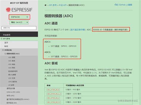 Esp32 C3 S3 基于idf Adc Dma连续采样模块及使用 综合1 Esp32 Adc模块 1 1 Esp32 掘金
