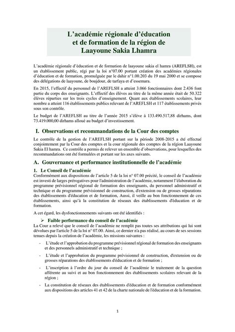 Solution L Acad Mie R Gionale D Ducation Et De Formation De La R Gion De Laayoune Sakia Lhamra