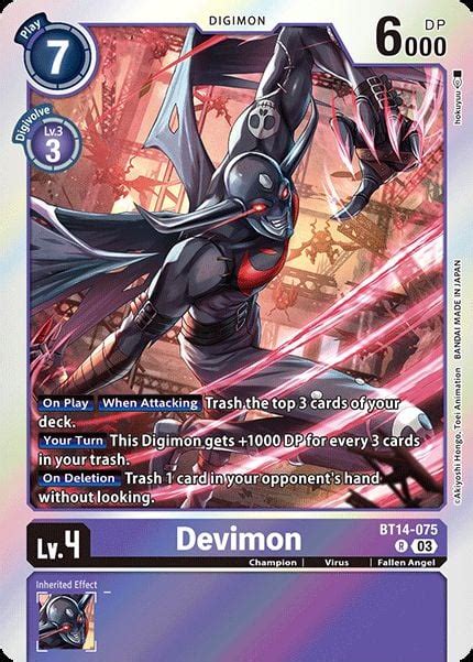 Devimon Digimon Myp Cards