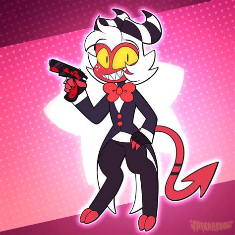 Moxxie With His Gun Helluva Boss By Saveraedae On Deviantart