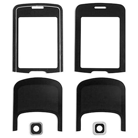 Housing Glass compatible with Nokia 8600, (complete, black, plastic ...