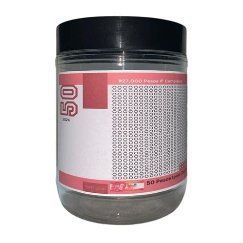 Alkansya Small Size Jar 50pesos Ipon Challenge Cutie Shopee Philippines
