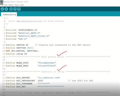 DHT11 With Adafruit IO Temp And Hum Monitoring With NodeMCU ArduinoYard