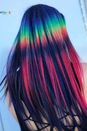 55 Idées De Cheveux Arc En Ciel Pour Les Filles Brunes Pas De Javel