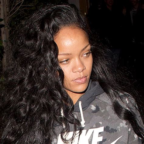 Rihanna Curly Hair Style