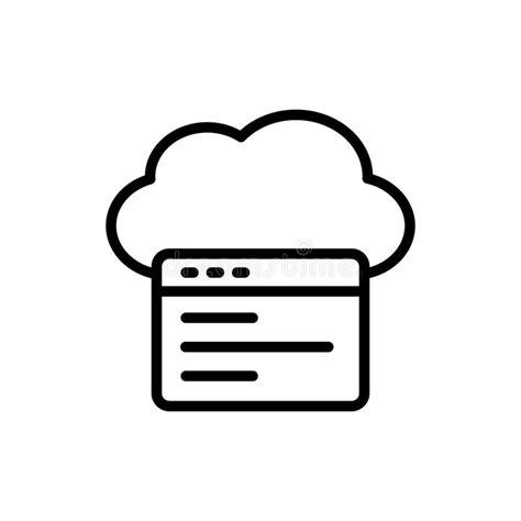 Cloud Web Site Icon Simple Line Outline Vector Elements Of Internet Storage Icons For Ui And