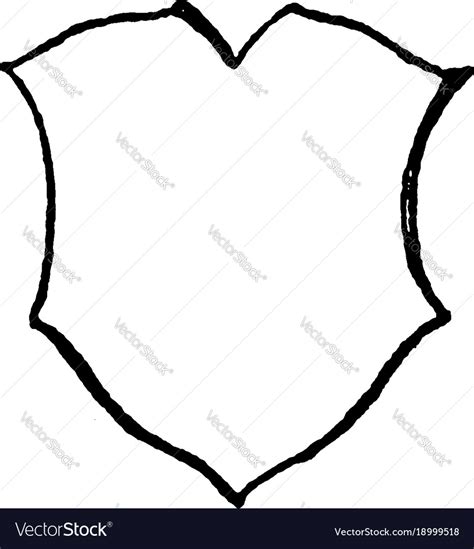 Renaissance Shield Shape Royalty Free Vector Image