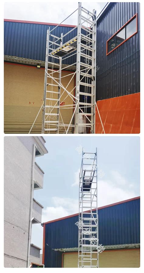 Metallic Andamio Ladder Type Frame With Telescoping Pulley For Scaffold
