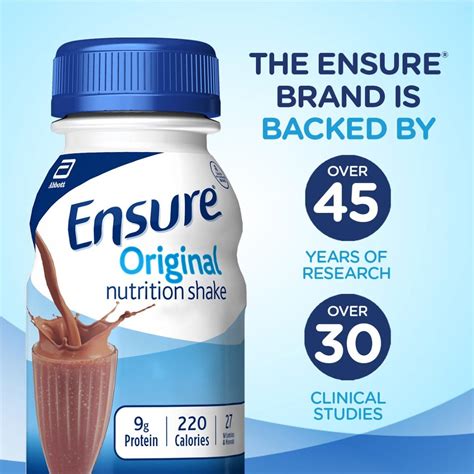 Ensure Original Nutrition Shake Milk Chocolate 8 Fl Oz 24 Count