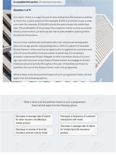 Bcg Online Case Assessment Set 4 Pdf Pdf Insurance Life Insurance