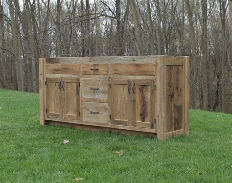 Handmade Rustic Bathroom Vanity 72 Dual Sink Reclaimed Barn Wood W