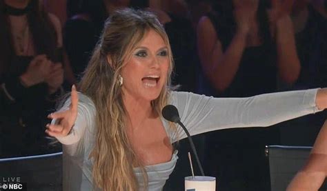 Americas Got Talent Heidi Klum Celebrates As Her Golden Buzzer Pick