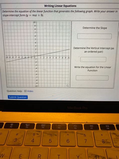 Solved Writing Linear Equations Determine The Equation Of Chegg