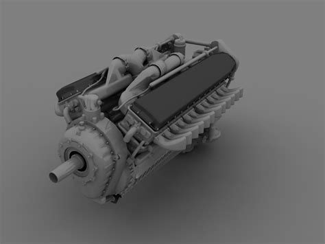 Car Engine 3d Model