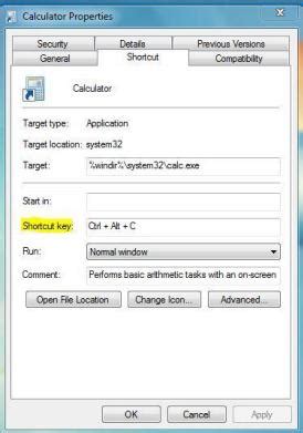 Pctricks Assign Keyboard Shortcuts For Programs In Windows
