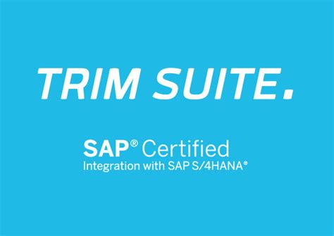 Tcons Trim Suite 20 Trim Optimization Certified By Sap Tcon