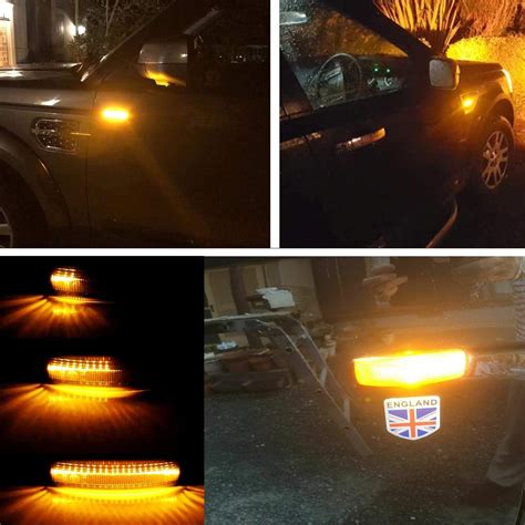 Buy Nslumo Sequential Amber Full Led Side Marker Lights For Land Rover Lr Lr Discovery Range