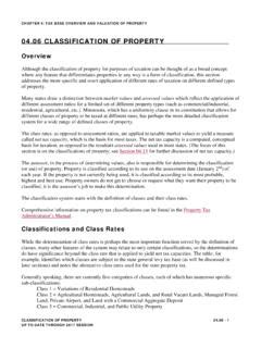 CLASSIFICATION OF PROPERTY Classification Of Property Pdf PDF PRO