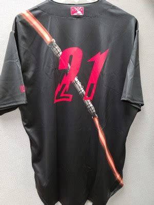 Autographed Game Worn Omaha Storm Chasers Star Wars 21 Jacoby Jones
