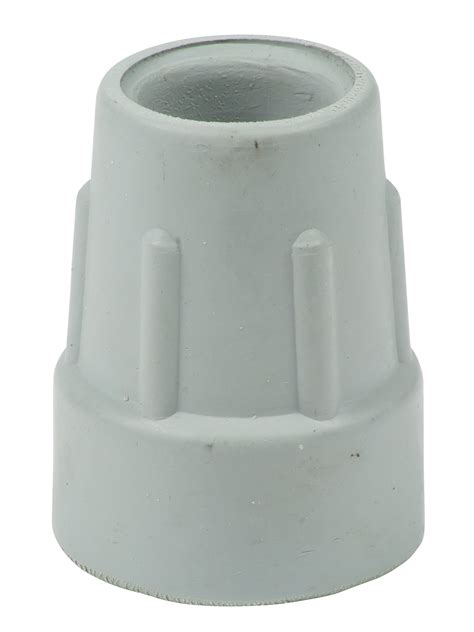 2x 22mm 78 Z Type Heavy Duty Rubber Ferrules For Crutches Grey By