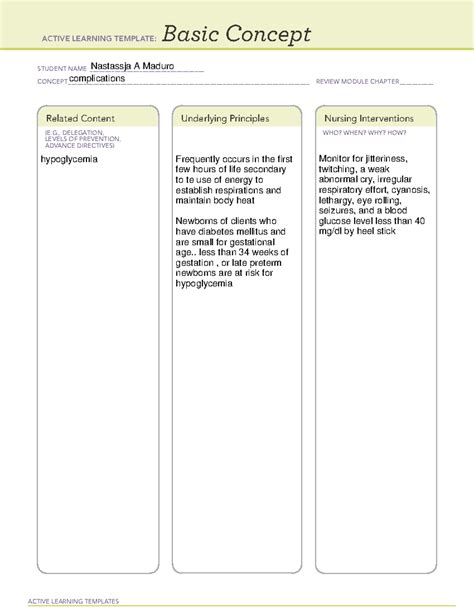 Ati Basic Concept Template Quizlet