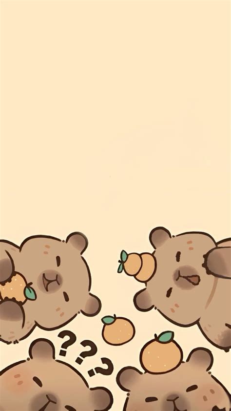 Just A Cute Capybara 🐐 Cute Doodles Drawings Cute Cartoon Wallpapers