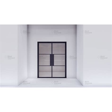 Light S Series Cold Rolled Steel Black Diamond Iron Doors