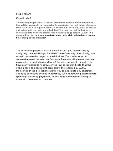 Case Study 2 Pdf
