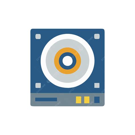 Classic Cd Player For Music Enthusiasts Vector Icon Illustration