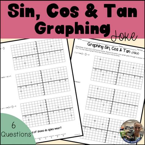 Graphing Sine Cosine Tangent Trigonometric Functions Joke Activity