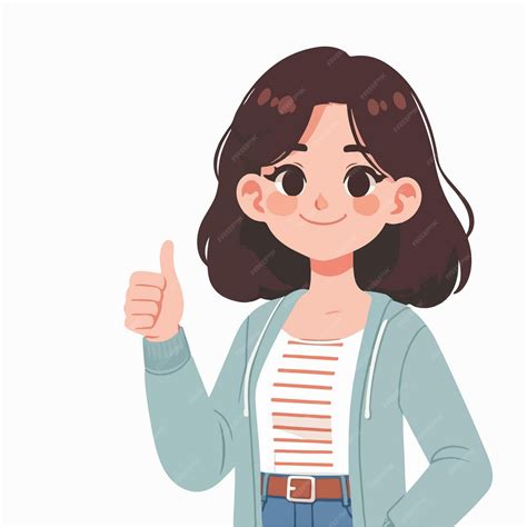 Premium Vector Girl Character Vector