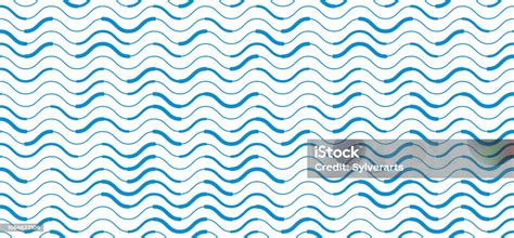 波浪線規則重複無盡的背景 向量抽象無縫模式 技術數位風格藍色節奏波向量圖形及更多互聯網圖片 互聯網 位元 電腦零件 全景 Istock