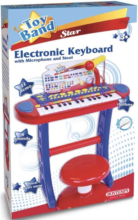 Bontempi Electronic Keyboard With Microphone And Stool Wholesale
