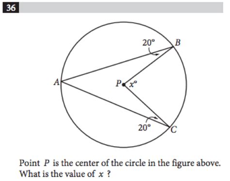 Circle Question Sat Geometry Prepmaven