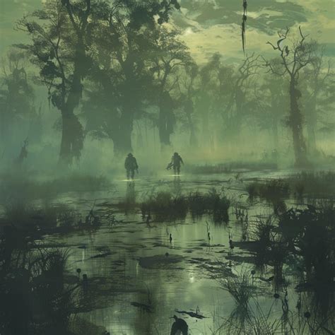 Midfield Dominance Drill In A Misty Swamp Premium Ai Generated Image