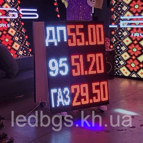 Led табло для АЗС 960х1280 мм ціна 23000 ₴ купити на Promua