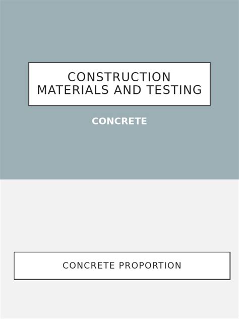 Concrete Mix Design And Calculation Guide Pdf Concrete Building