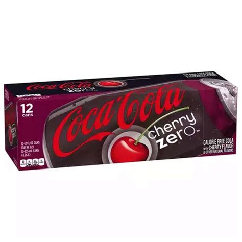 Cherry Coca Cola Zero Sugar Cans Pack Of 12 Foodland