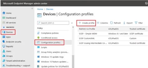 Securew2 Ca Scep Integration With Microsoft Endpoint Manager Intune
