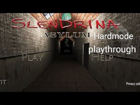 Slendrina Asylum Hardmode Playthrough YouTube