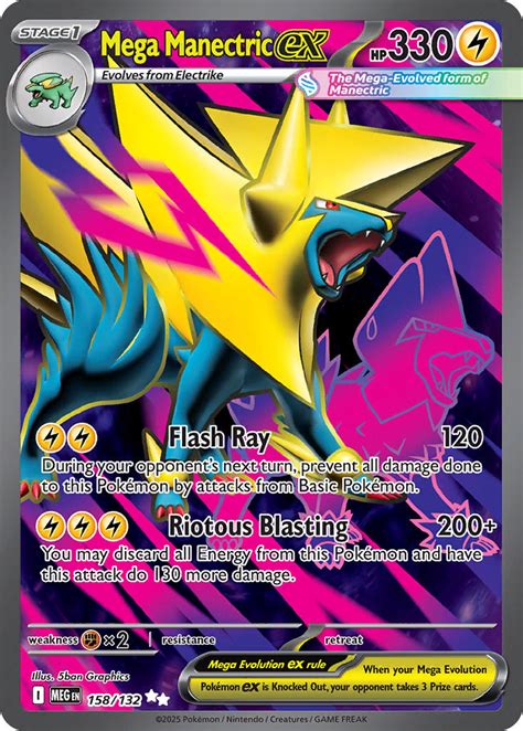 Mega Manectric Ex · Mega Evolution Meg 158 ‹ Pkmncards