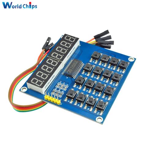 Tm Led Display Bit Digital Tube Module Wire Keys Bits