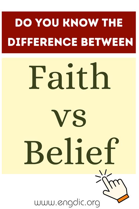 Faith Vs Belief Whats The Difference Engdic