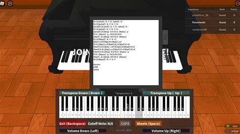 Roblox Got Talent Piano Sheet Resep Ku Ini