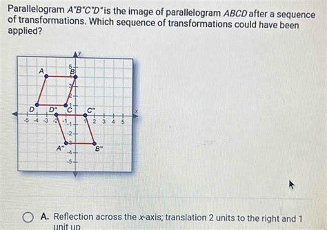Solved Parallelogram A Bcd Is The Image Of Parallelogram Abcd