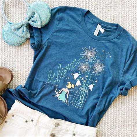 Tinkerbell T Shirt Believe In Fairies Disney Fairies Dandelion Wishes